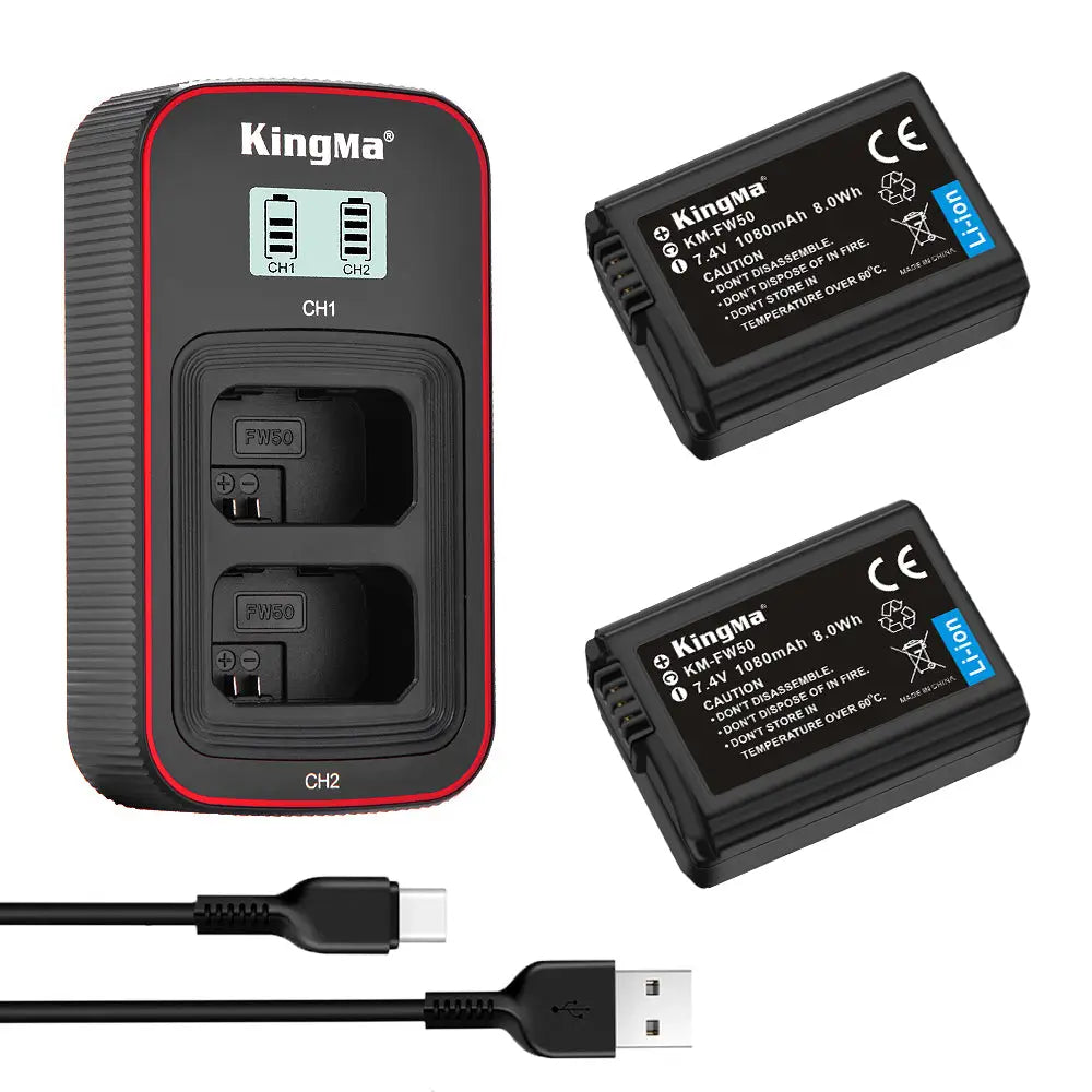 Camera Battery & Charger Set — Gadget King Asia